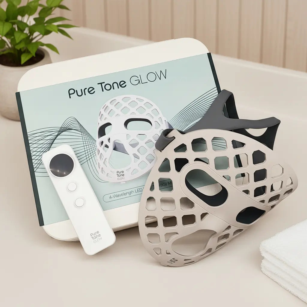 Pure Tone Glow LED Face Mask – Anti-Ageing & Acne LED Therapy – Pure ...
